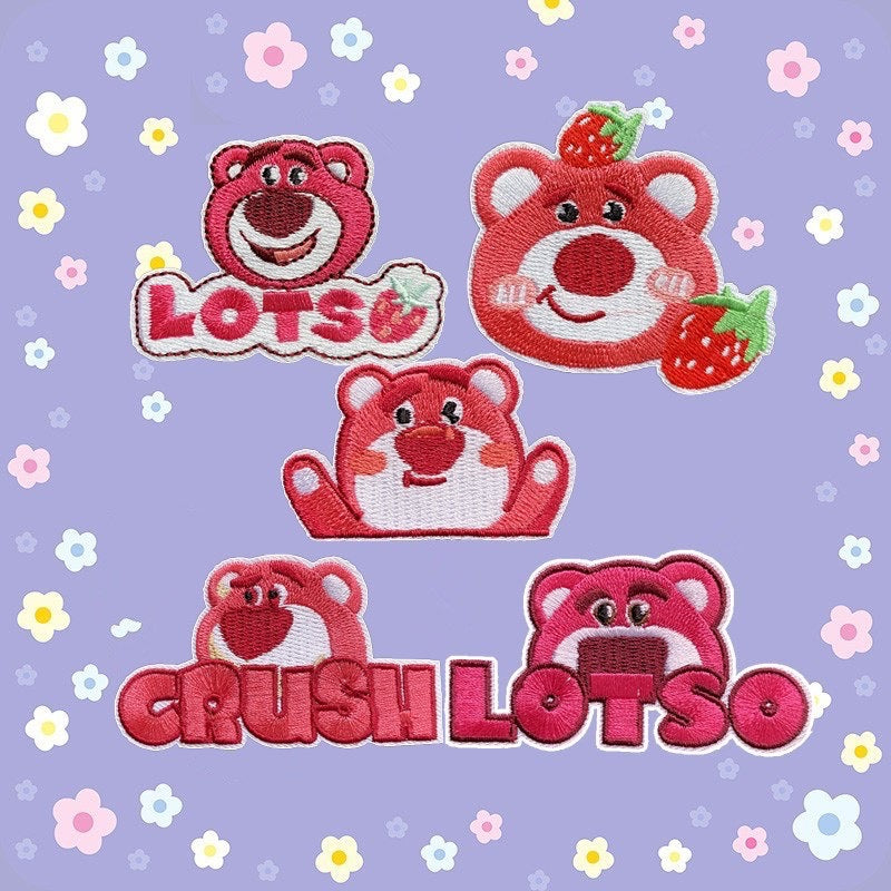 Pink Bear ① Embroidered Patches - Multiple Designs Available – CheerCove