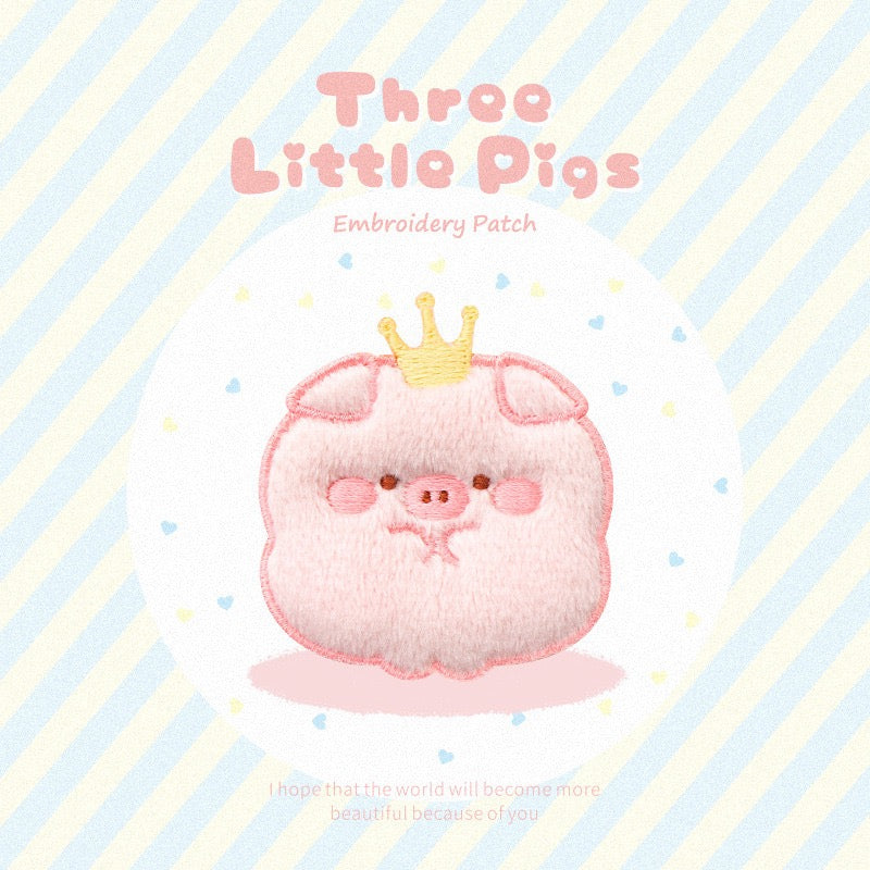 Three Little Pigs Stick-On Patches | CheerCove